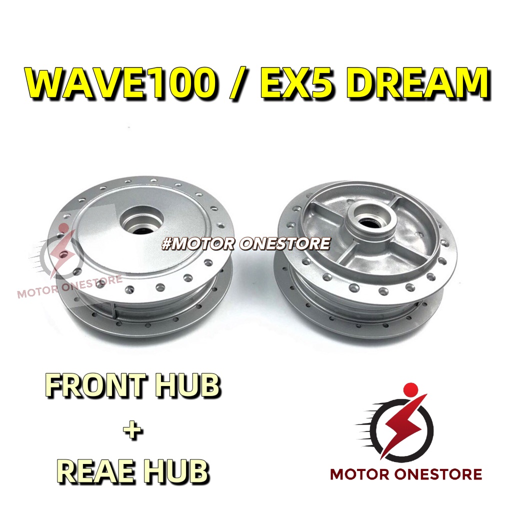 (STD/CHROME) HUB EX5 DREAM / WAVE100 BUYUNG SET STANDARD / CHROME FRONT ...