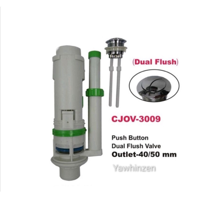 (CJOV 3009) Push Button Double Flush Toilet Cistern - 40mm/50mm ...