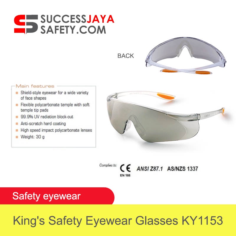 Kings Ky1153 Safety Glasses Anti-fog Safety Eyewear Goggles Pvc Safety ...