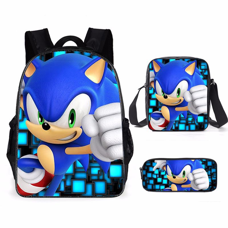 New Cartoon Sonic Schoolbag Backpack for Elementary and Middle School ...