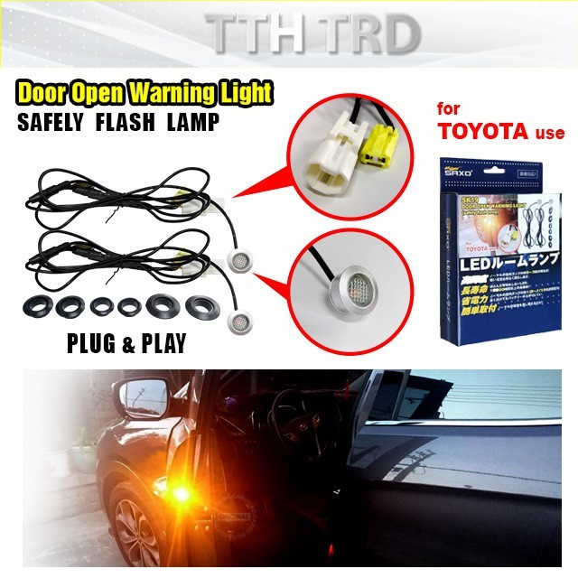 Toyota Plug And Play Door Open LED Warning Light Signal Blinking Hazel ...