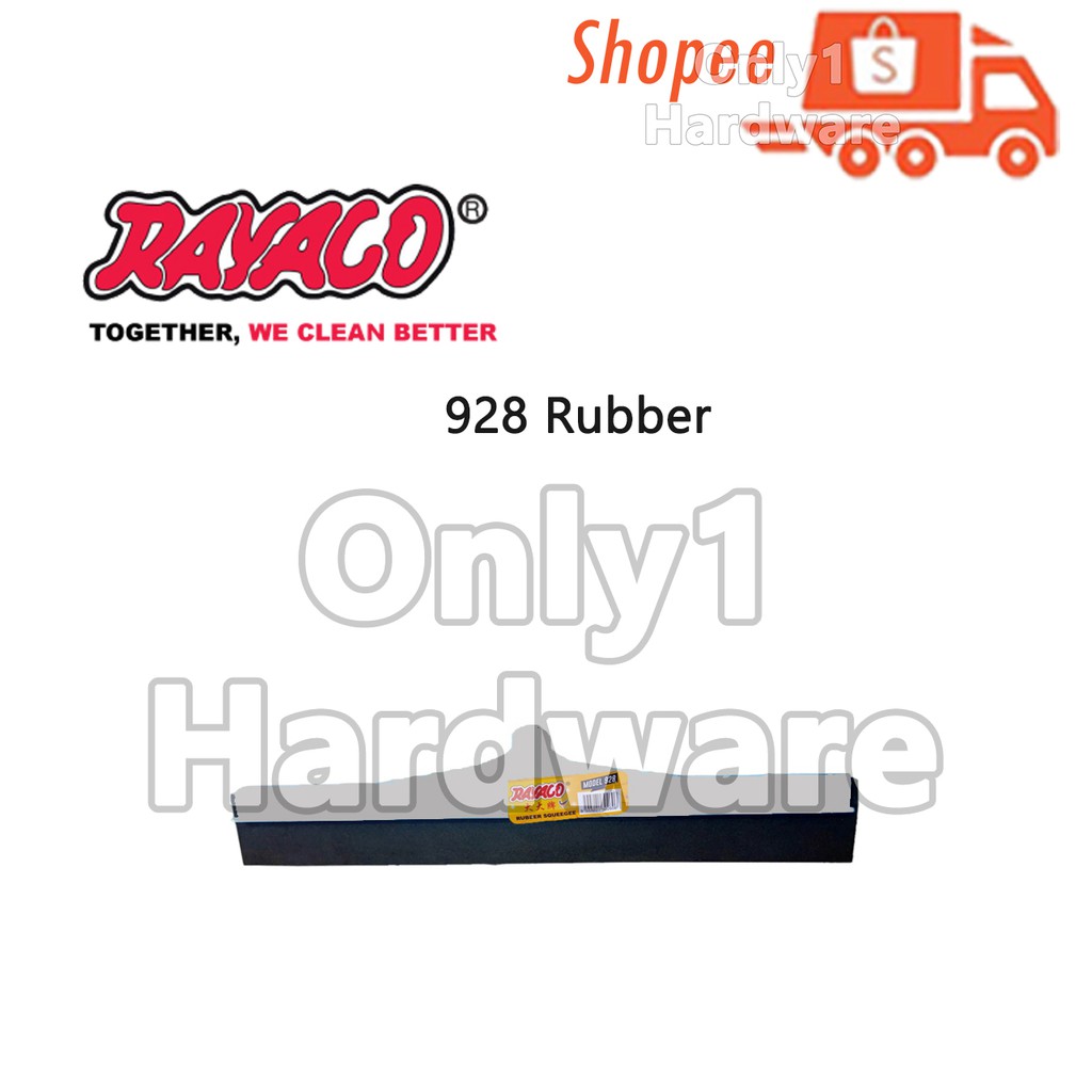 17" WATER SQUEEGEE FLOOR SQUEEGEE WATER PUSHER SWEEPER 928 RUBBER 927 ...