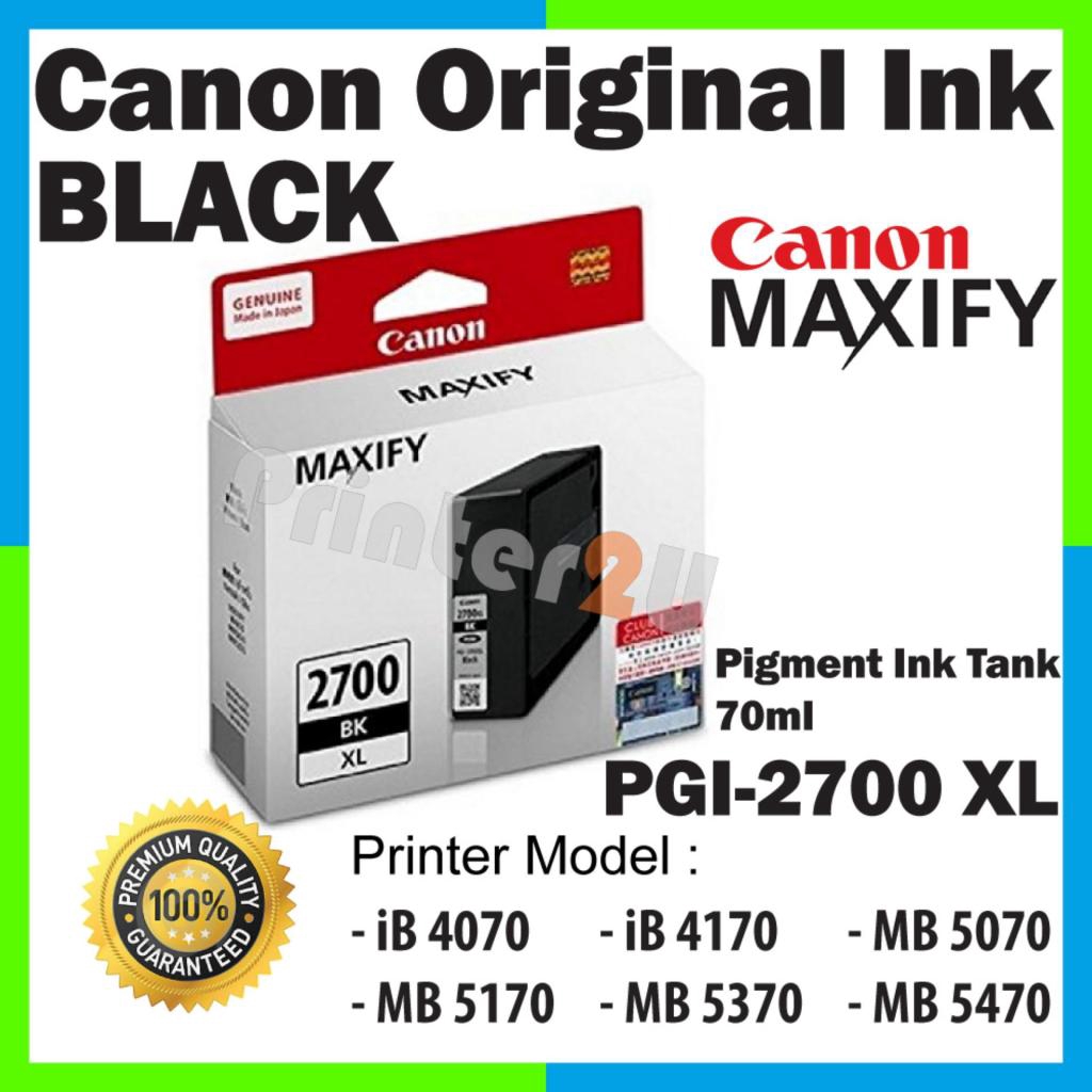 Original Ink Cartridge PGI-2700XL Black For Canon MAXIFY iB4070 ...