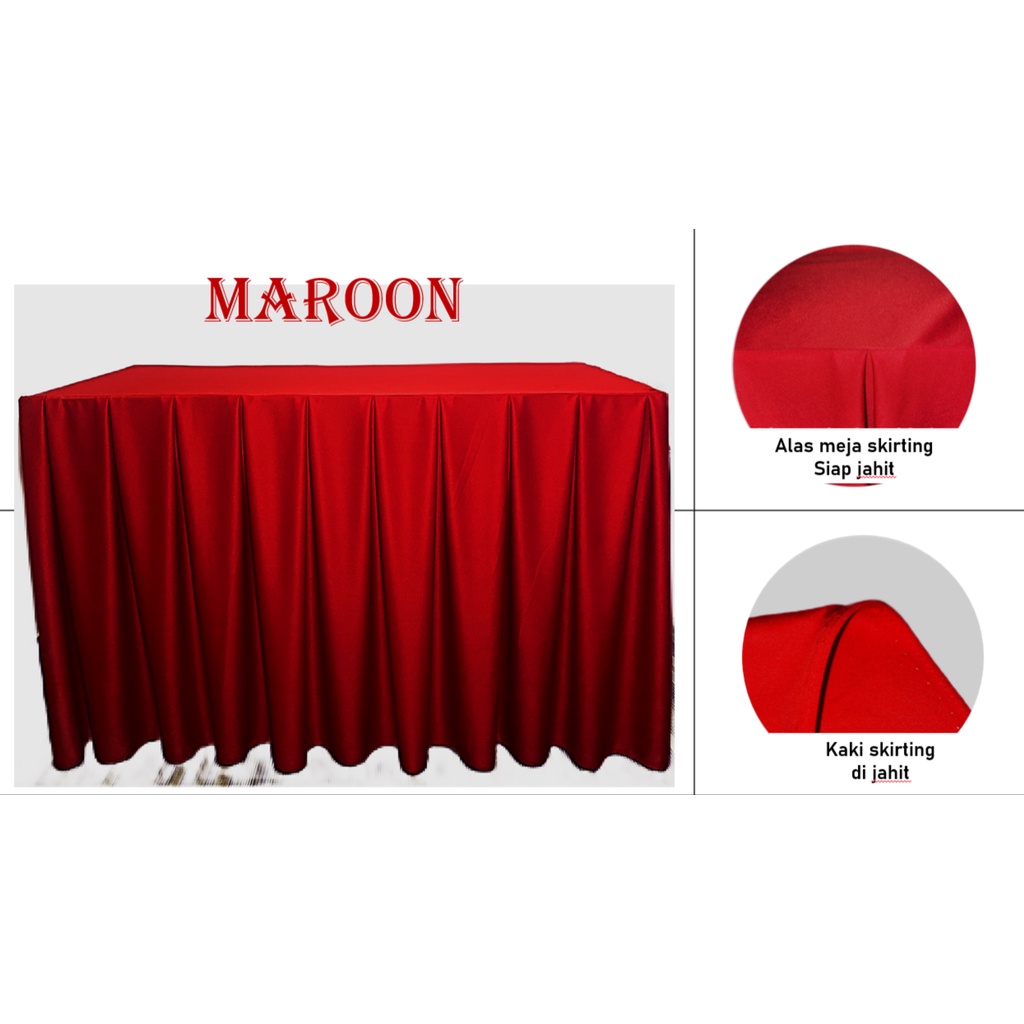 5'ft Cover Banquet table / Table Skirting / Alas Meja / sarung meja ...