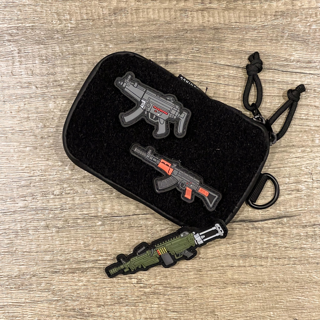 MP5/AK47/Heavy Machine Gun PVC Velcro Patch | Shopee Malaysia