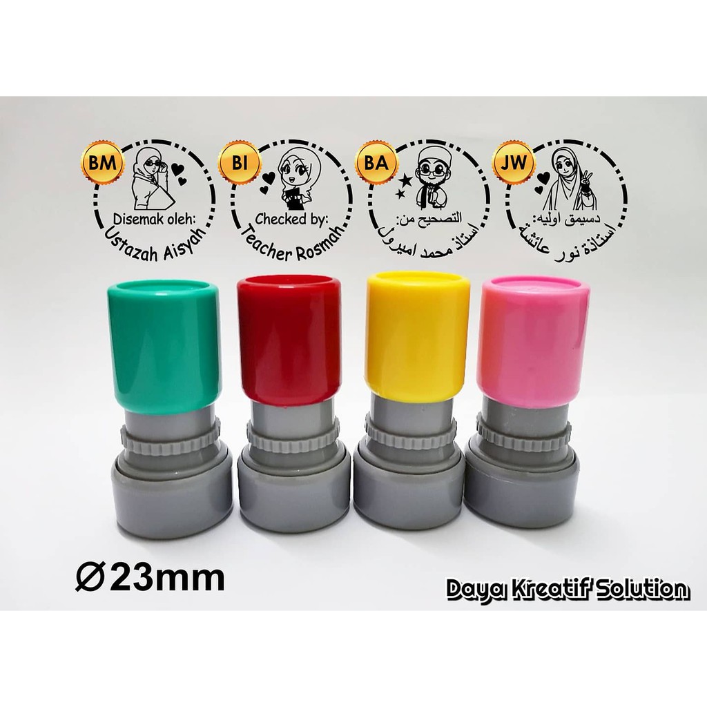 [Flash Stamp] Cop Disemak - Bulat 23mm | Shopee Malaysia