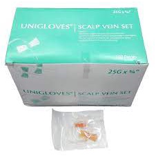 Unigloves Scalp Vein Set / Butterfly needle 1 Box of 100's ( 21G / 23G ...