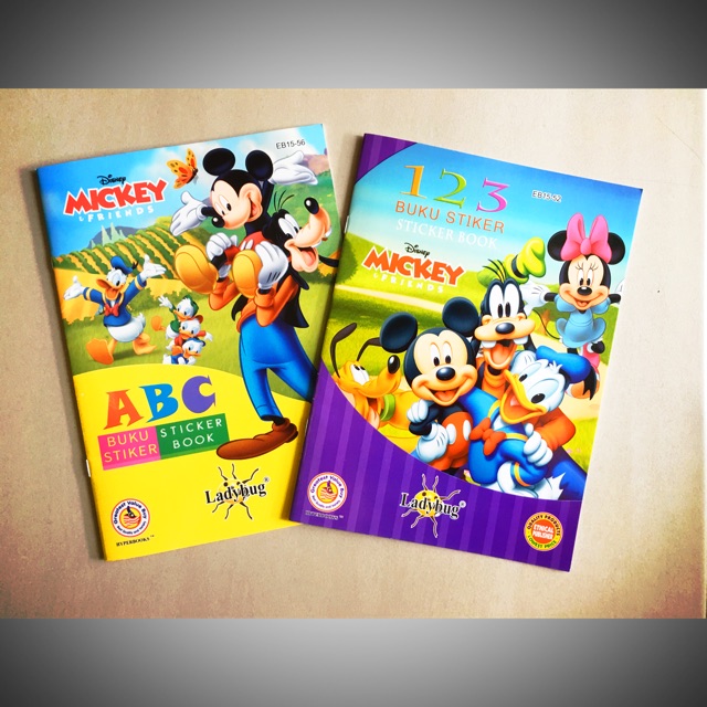 Mickey & Friends ABC/ 123 Activity Book. Age 3 to 4 | Shopee Malaysia