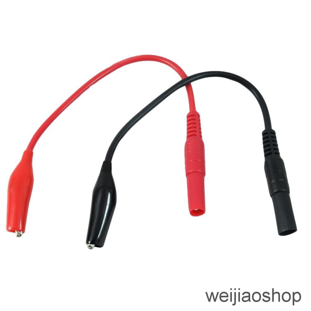 1 Pair Multi Meter Test Lead & Alligator Crocodile Clip For Fluke Vichy ...