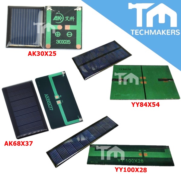 DIY High Efficiency Solar Cell Panel 30x25(1V 85mA) 68x36(5V 60mA ...