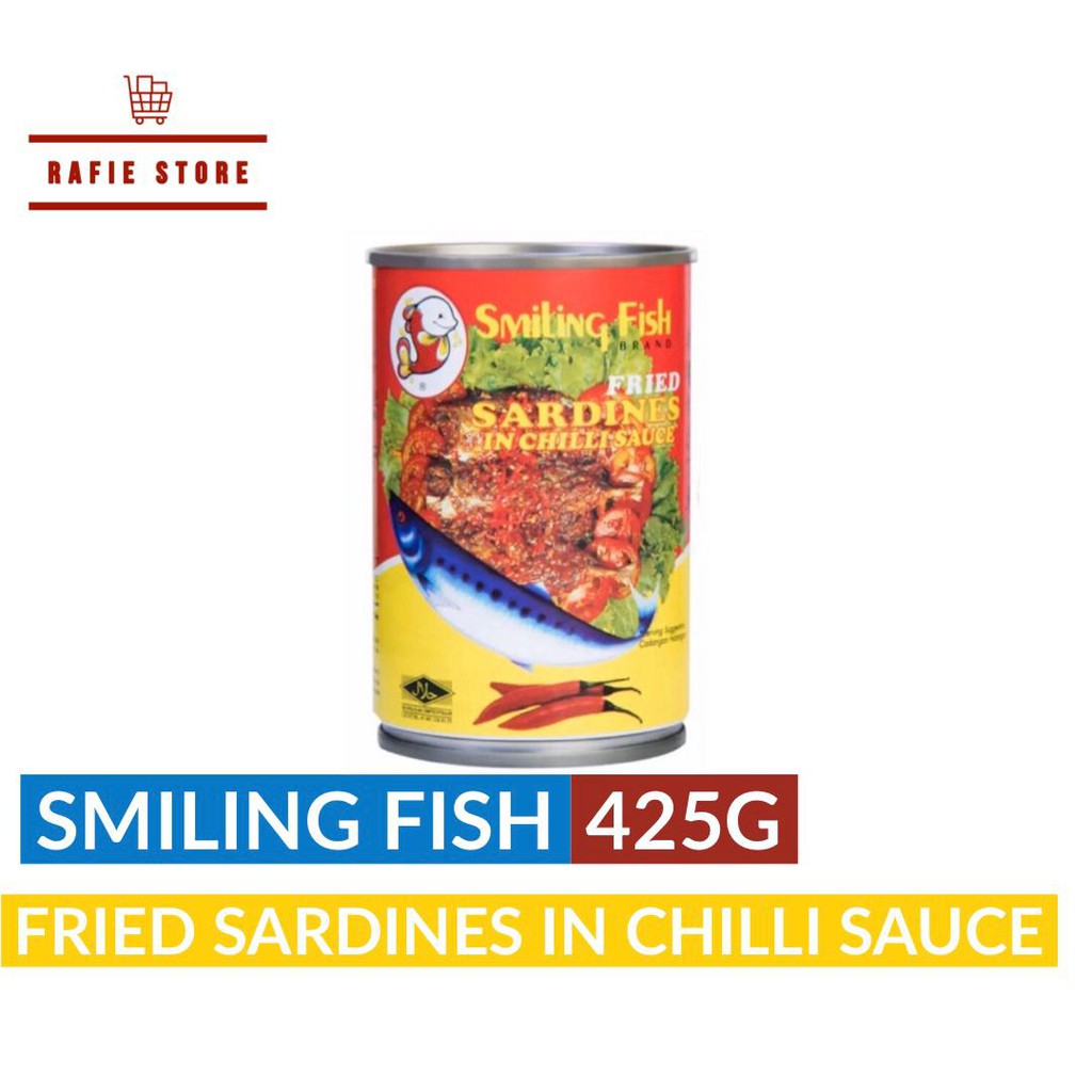 Smiling Fish Fried Sardines in Chilli Sauce (155g / 425g) | Shopee Malaysia