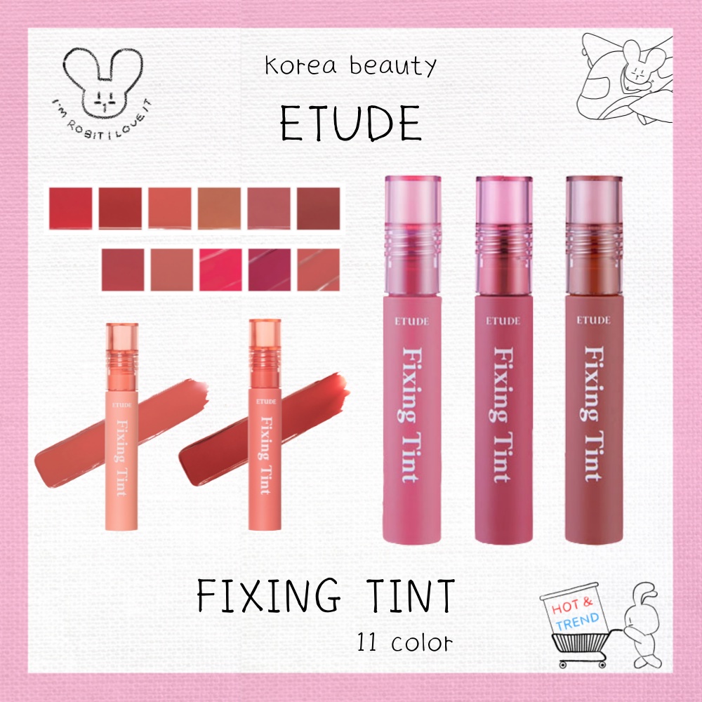 [ETUDE HOUSE] FIXING TINT 11 types fixing tint / etude house lip tint ...