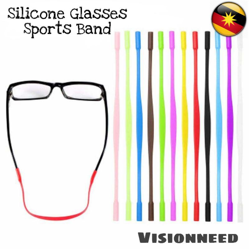 Silicone Glasses Spectacles Anti Slip string Strap Sports Band Eyewear ...