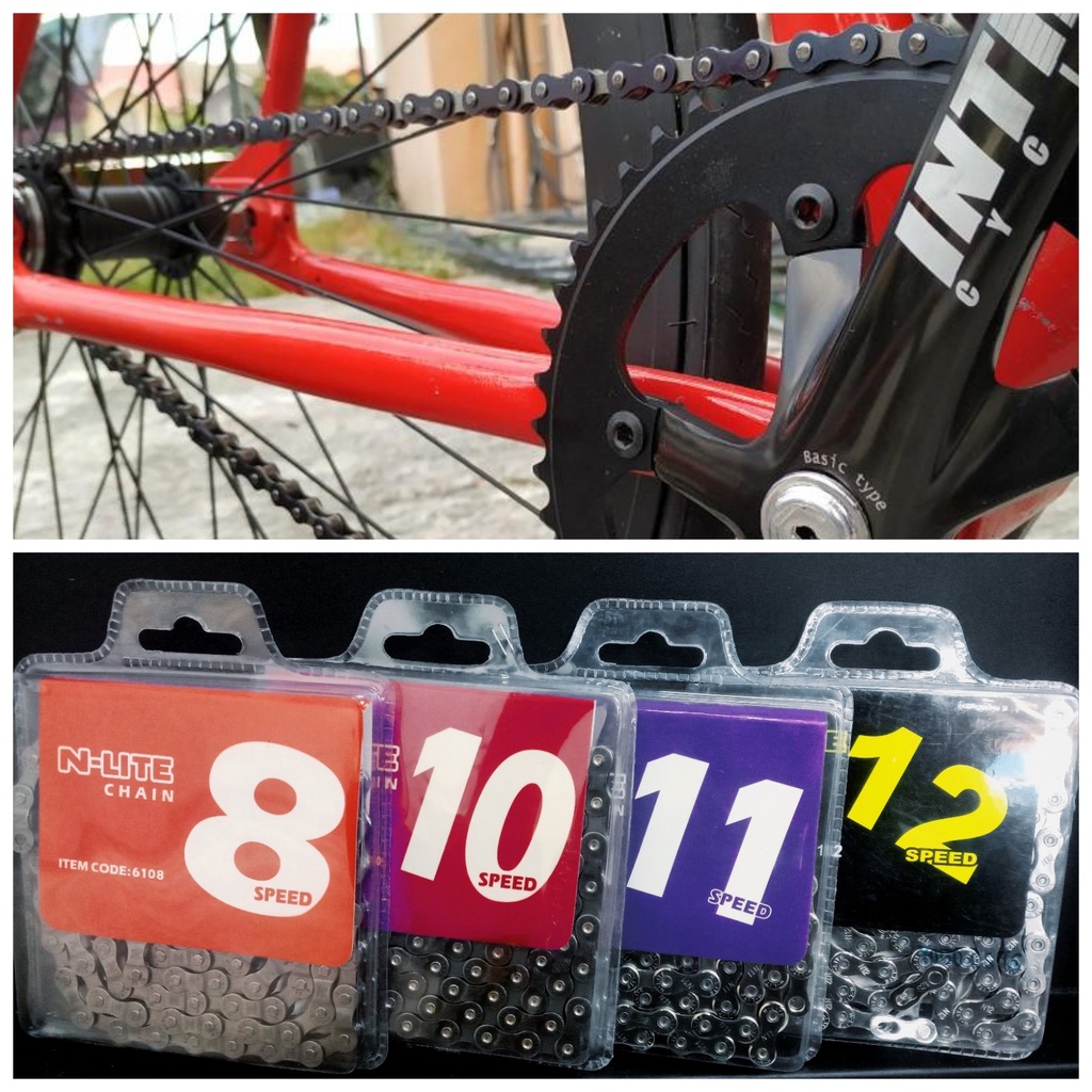 🔥READY STOCK🔥 N-LITE 8/ 9 /10/11 SPEED NORMAL CHAIN BICYCLE RANTAI ...