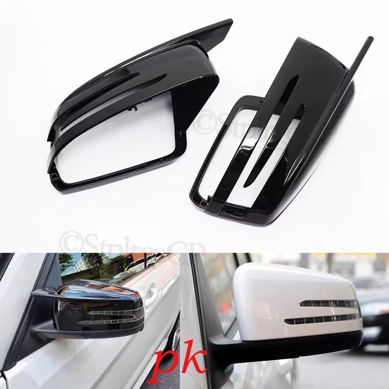Black Side Mirror Cover Caps For Merceded-Benz C Class W204 2008-2013 ...