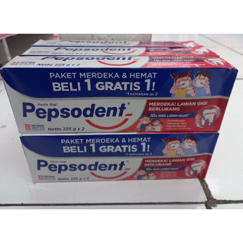 Pepsodent Toothpaste Contains Two Toothpastes 225g | Shopee Malaysia