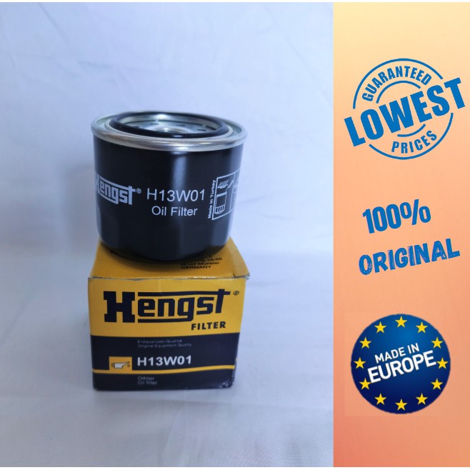 🔥HENGST🔥 H13W01 Oil Filter for Proton Wira (1.3, 1.5) / Proton Saga ...