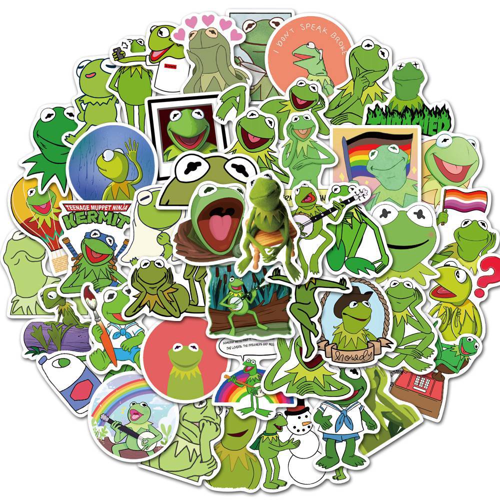 50Pcs/Set Kermit the Frog Stickers The Muppet Show DIY Fashion Mixed ...
