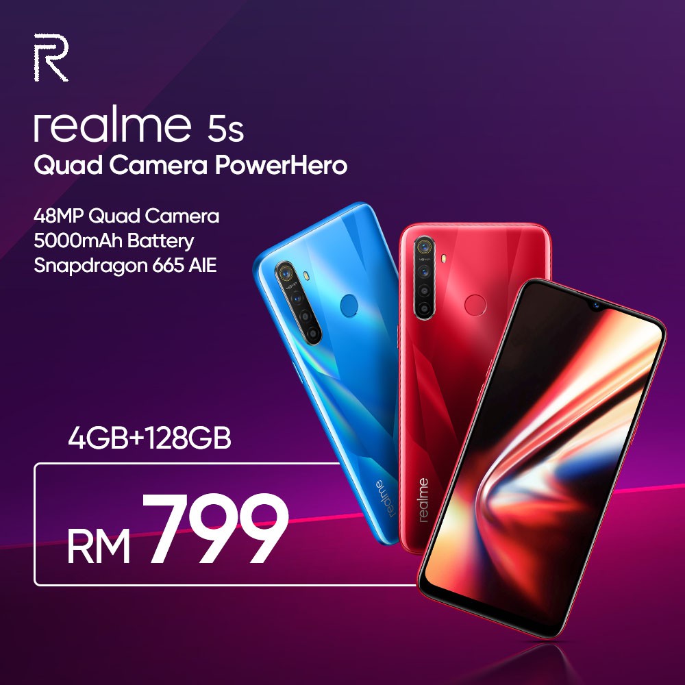 realme 5s (4GB RAM + 128GB ROM) 100% ORIGINAL | Shopee Malaysia