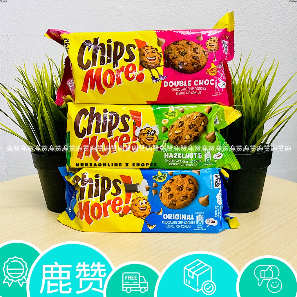 Chipsmore Chocolate Chip Cookies Biskut Cip Coklat Original/ Hazelnuts ...