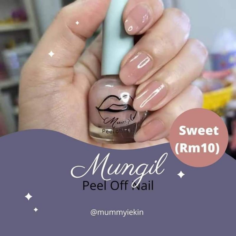 (Original HQ 100%) Mungil Peel Off Nail , Pewarna Kuku Boleh Kopek/Blusher Mungil | Shopee Malaysia