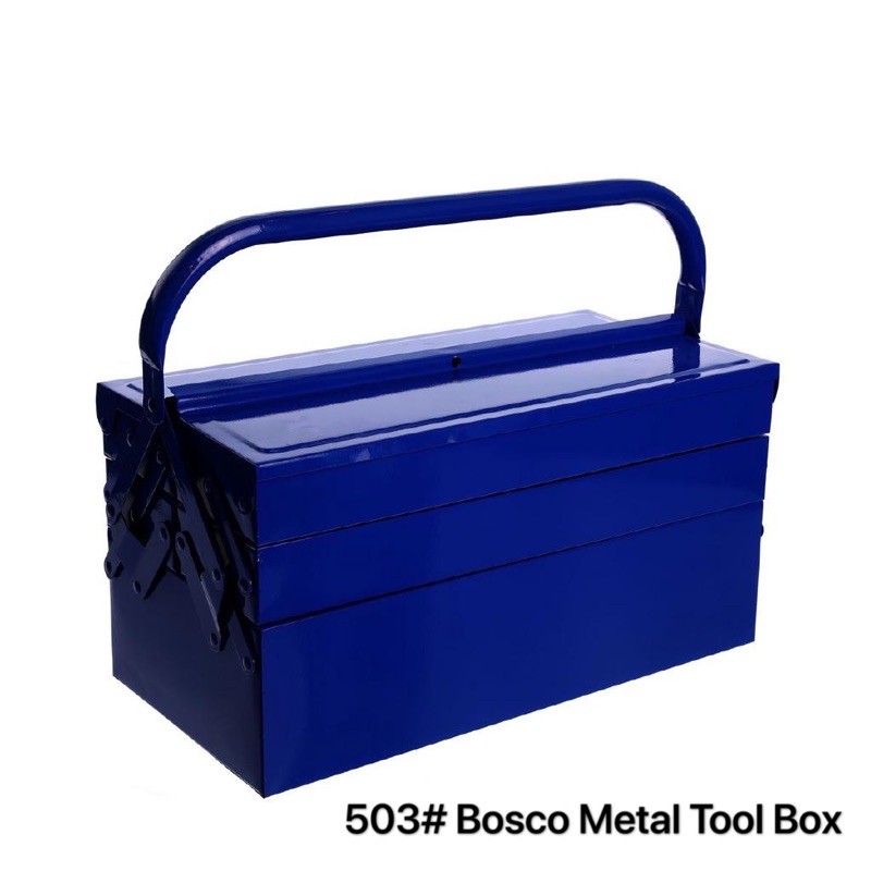 Bosco 503 Metal Cantilever 3 Step Tool Box / Kotak Alat Spanar Besi 3 ...