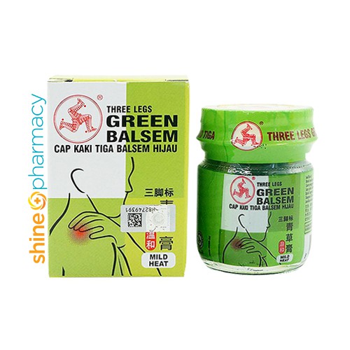 Three Legs Green Balsem For Muscular Pain 36g [EXP: JULY 2025] | Shopee ...