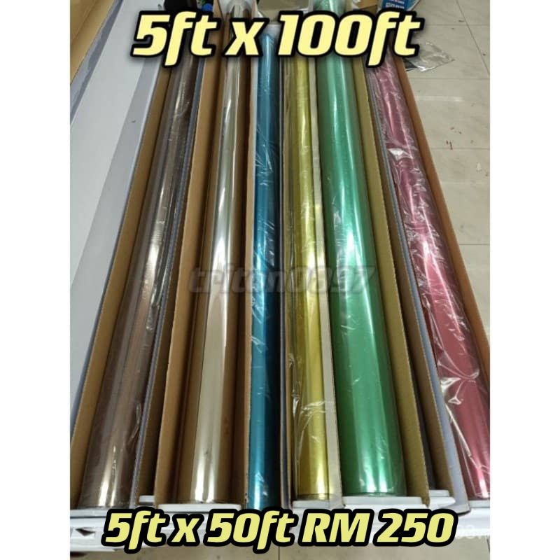 🇲🇾[5ft x 100ft - Big Roll] supplier tinted rumah/window film/Reflective ...