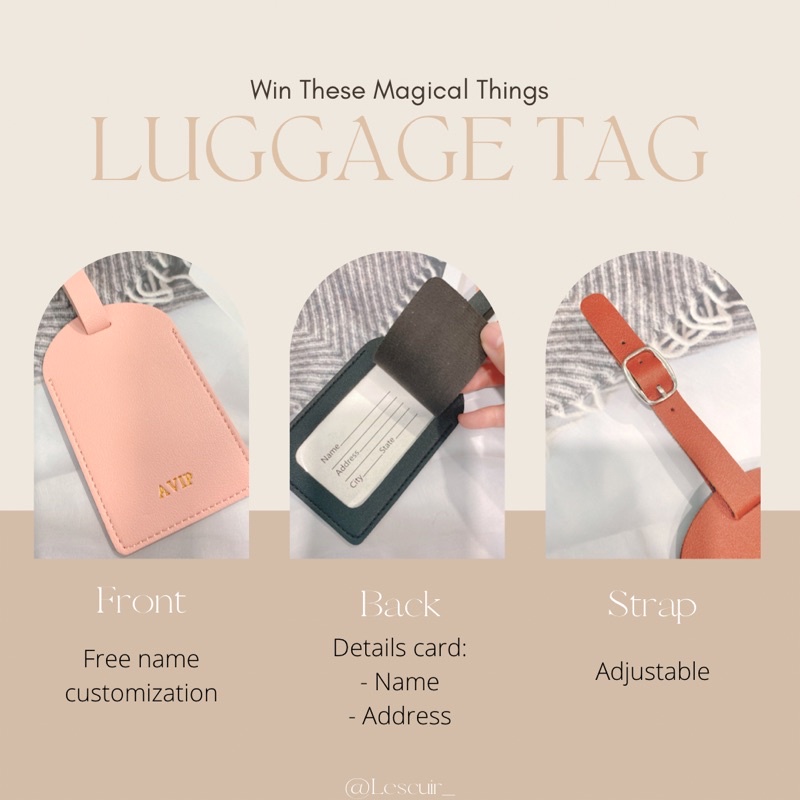 PERSONALISED NAME luggage tag | Suitcase Tag Check-in Boarding Name ...