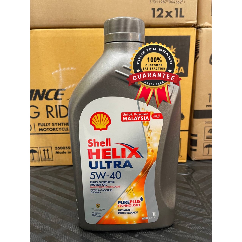 Shell Helix Ultra 5w40 Fully Synthetic (1L) | Shopee Malaysia