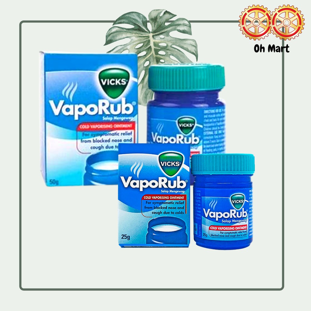 Vicks VapoRub Cold Vaporising Ointment 25 g / 50 g | Shopee Malaysia