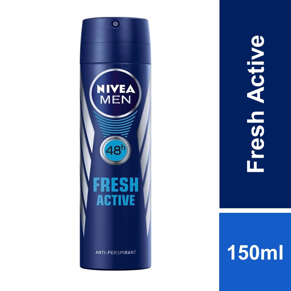 Nivea Men Deodorant Fresh Active Spray 150ml | Shopee Malaysia