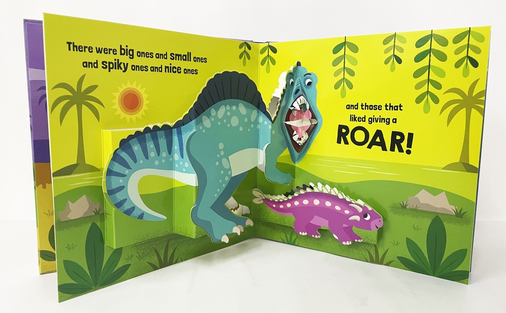 Dinosaurs Roar Pop Up Story Book for Kids To Learn About Dinosaurs ...