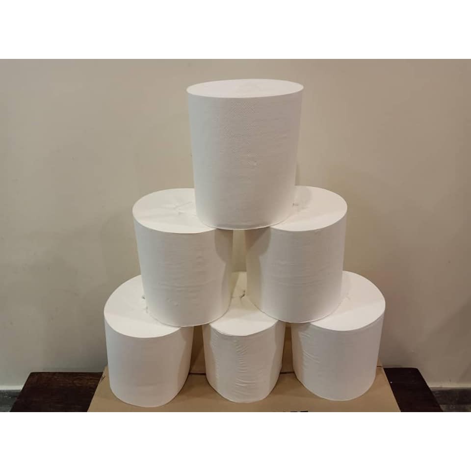 (6 Rolls) Centre Pull Tissue / Kitchen Tissue - Virgin Pulp 200M ...