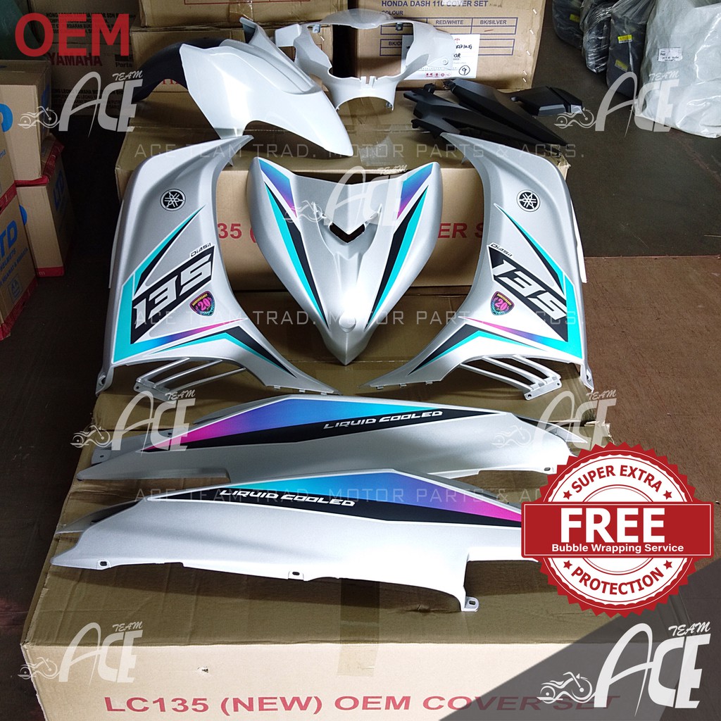 Coverset LC135 V2 V3 Exciter 20th Anniversary Silver Yamaha LCV2 LCV3 ...