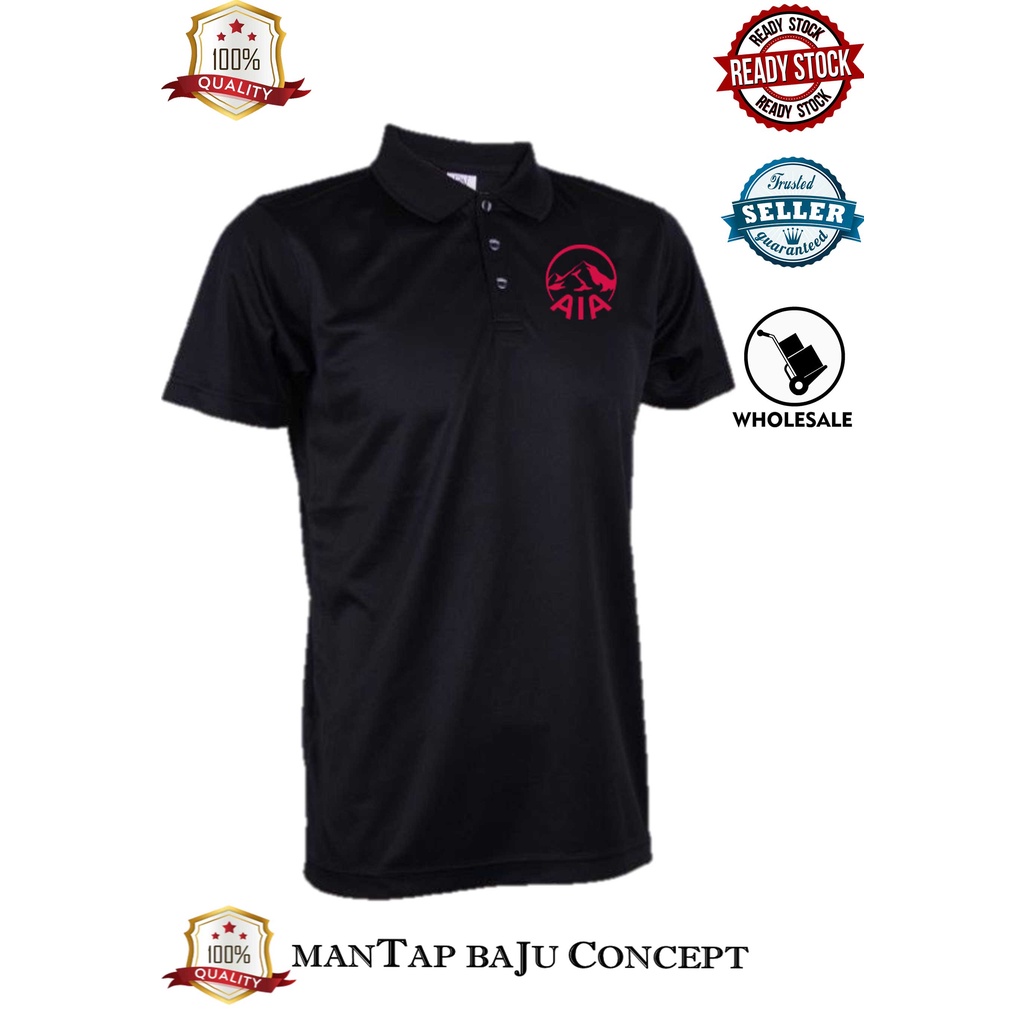 AIA Insurance polo Company Corporate Uniform Seragam Event Baju collar ...