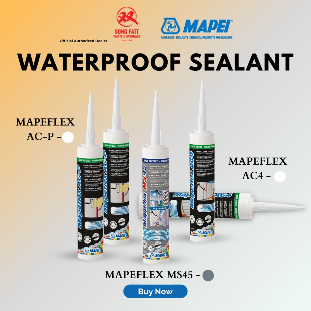 MAPEI MAPEFLEX (MS45 Grey/AC-P WHITE Rough/AC-4 WHITE Smooth) 310ML ...