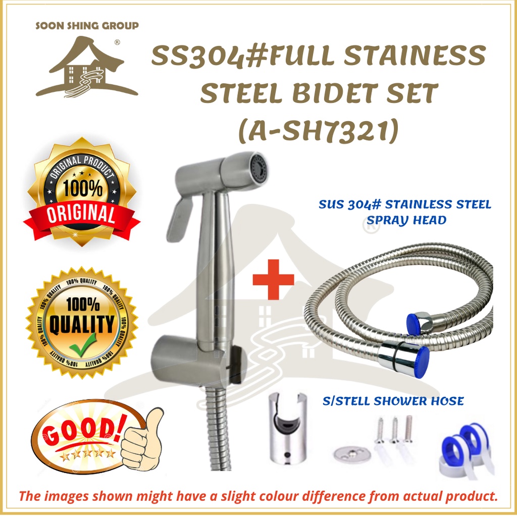 SS304# FULL STAINESS STEEL BIDET SET (A-SH7321) | Shopee Malaysia