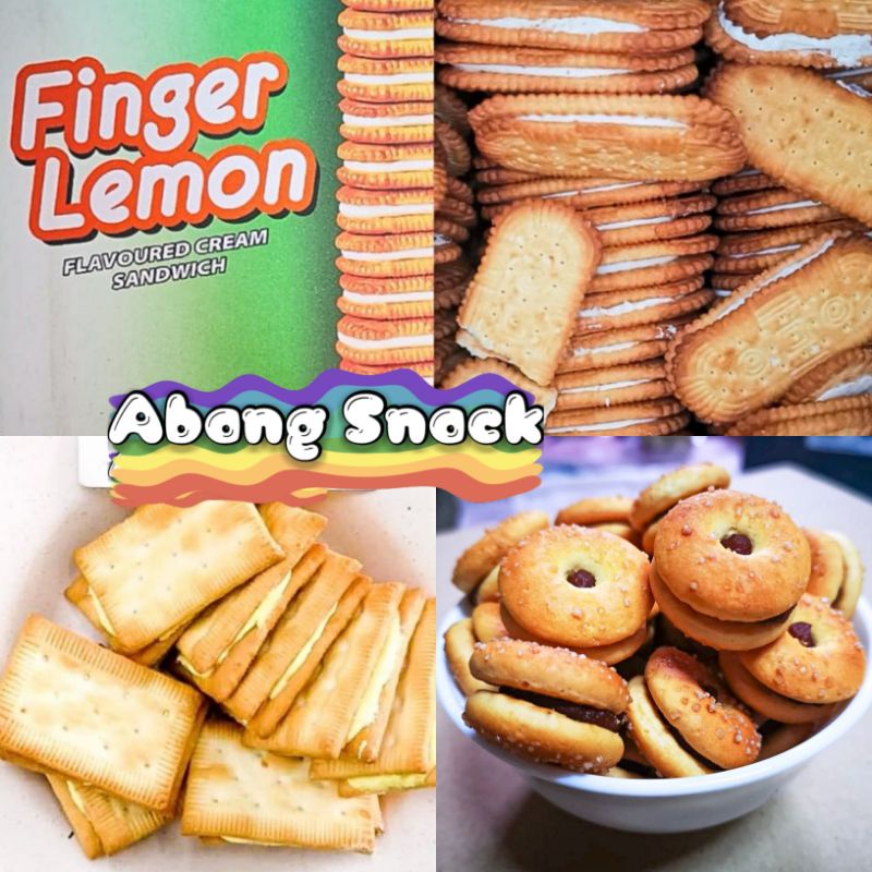 [HALAL]Biskut Timbang-Finger Lemon Sandwich Biscuit/Lemon Puff Cracker ...
