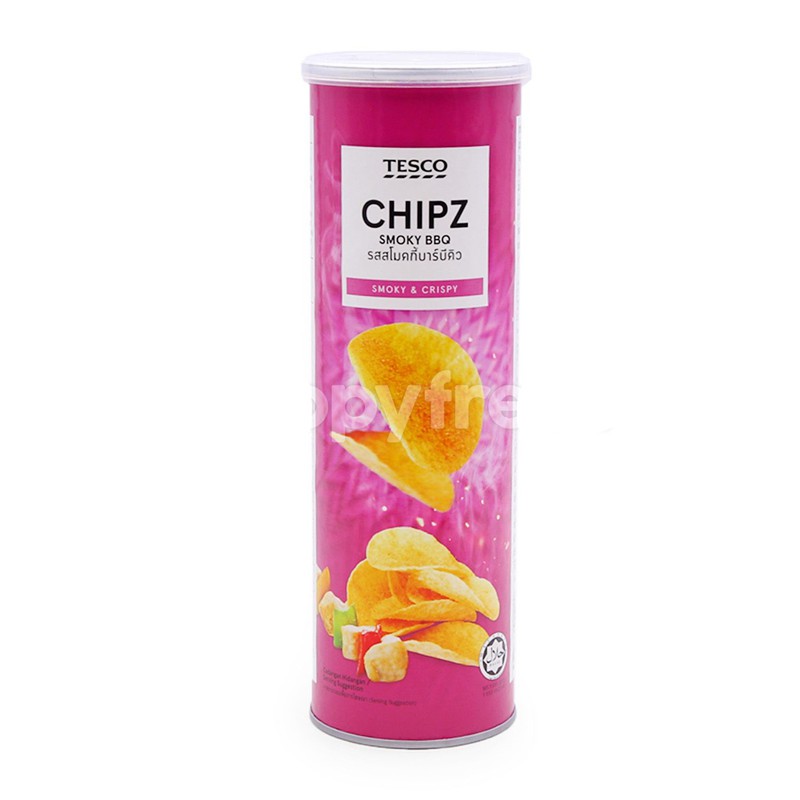 Tesco/Lotus's Chipz Smoky BBQ Potato Snacks (110g) | Shopee Malaysia