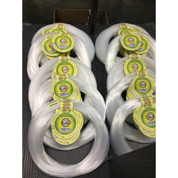 200Lbs 150Lbs Seahawk tali tangsi padu Imported Nylon Fishing line (18 ...