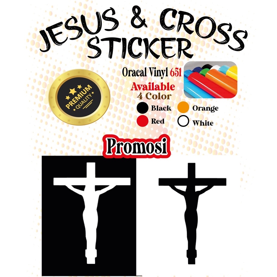 Ready Stock Jesus Car Sticker & Cross Christian Car, Motor, lorry ...