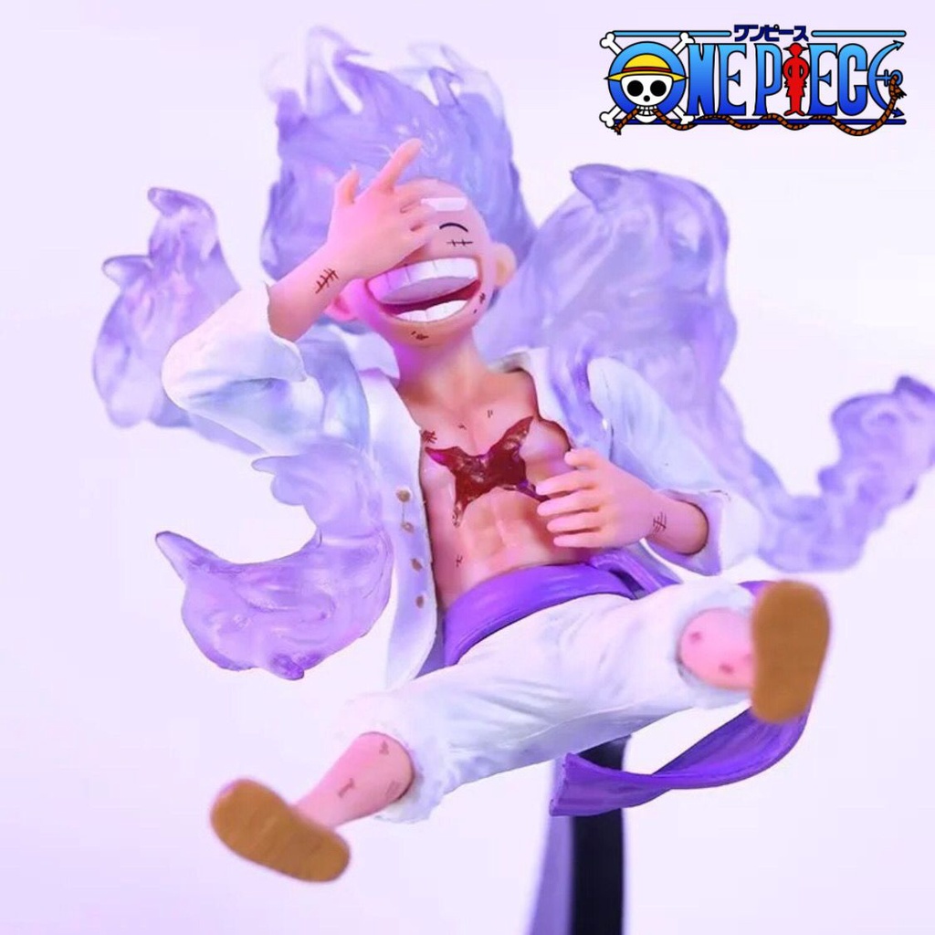 One Piece Monkey D. Luffy Gear 5 Hito Hito no Mi Big Laught 16cm Action ...
