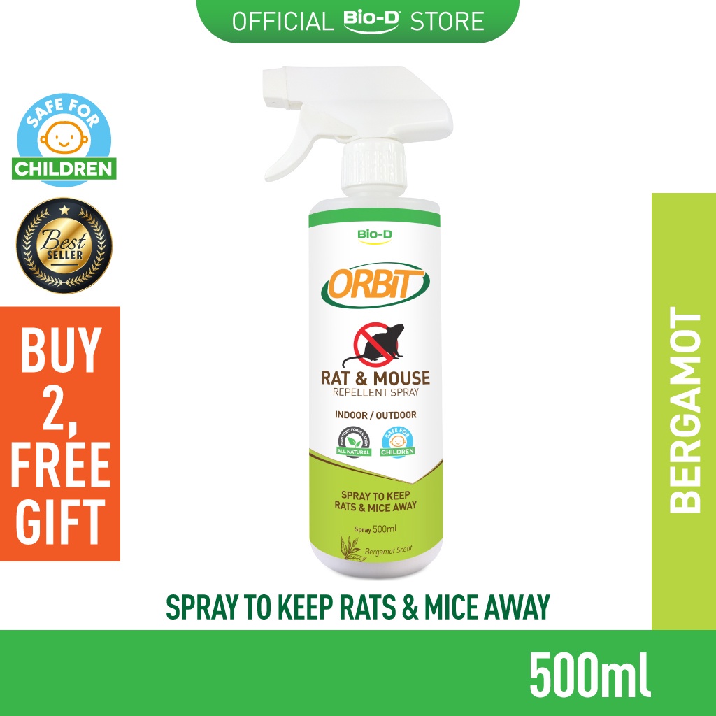 Bio-D Orbit Rat & Mouse Repellent Spray 500ml (Bergamot) | Shopee Malaysia