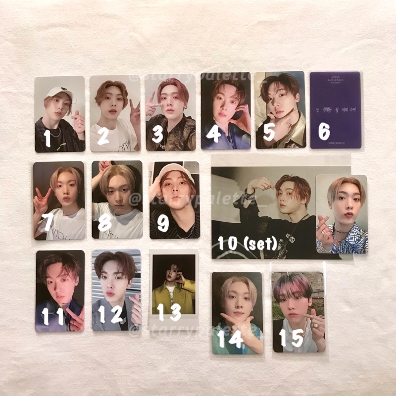 ASTRO YOON SANHA Official Photocards PCS | Shopee Malaysia