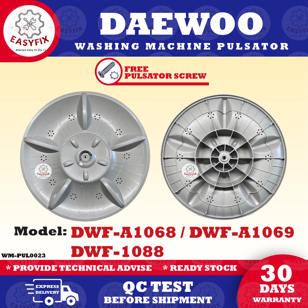 DWF-A1068 / DWF-A1069 / DWF-1088 DAEWOO WASHING MACHINE PULSATOR ...
