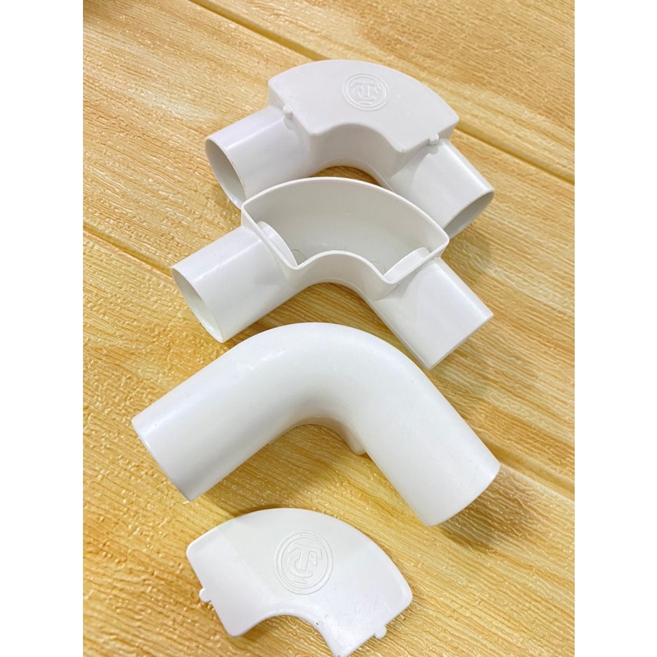 CONNECTOR PVC ( 20mm/25mm ) Elbow 'L' Short Bend wiring pipe white pipe ...