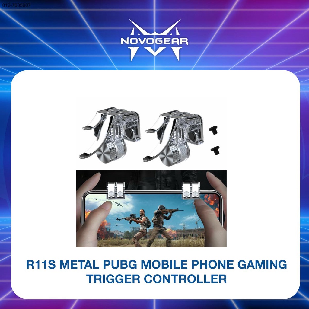 R11S METAL PUBG MOBILE PHONE GAMING TRIGGER CONTROLLER(GP36-HE ...