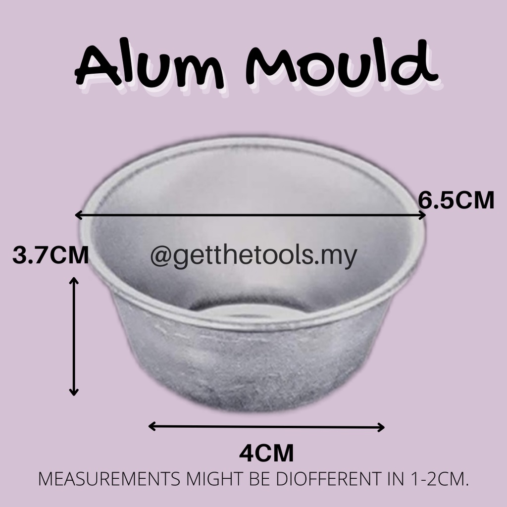 ROUND ALUM MOULD FAGAO STEAM CAKE MOULD ACUAN KEK APAM 鸡蛋糕发糕缽仔糕 PUT ...