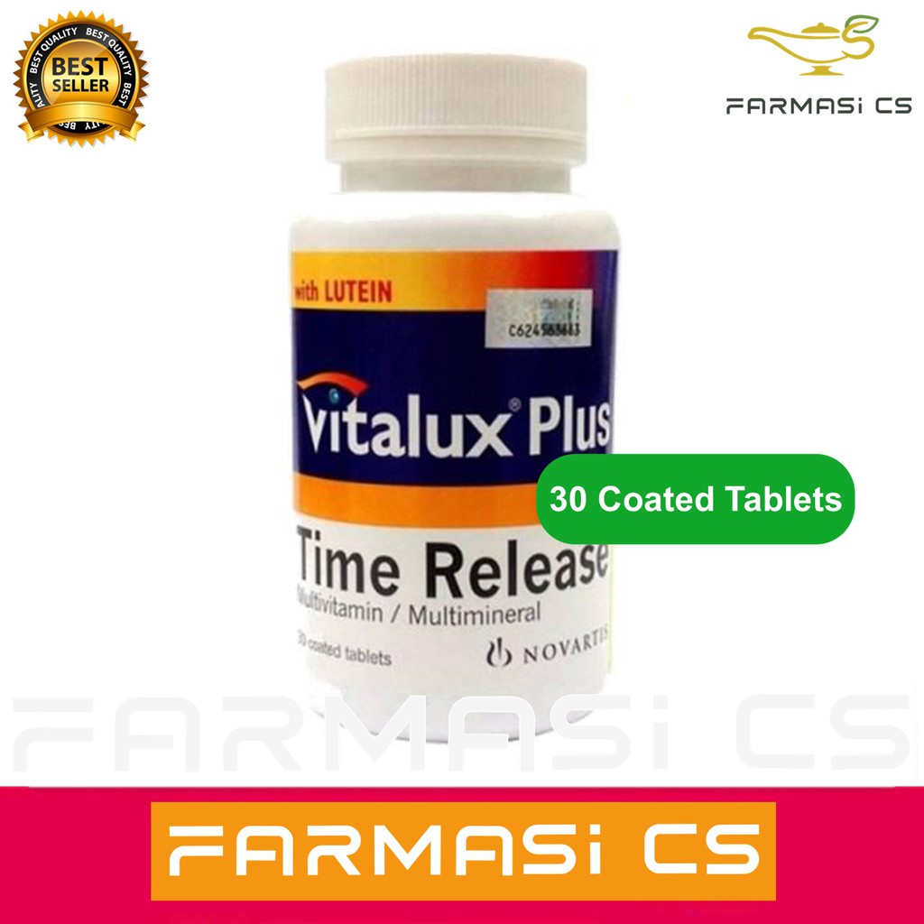 Vitalux Plus Time Release 30 coated tablets EXP:10/2025 [ multivitamin ...